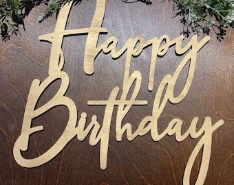 Custom Happy Birthday Sign Wood - Etsy