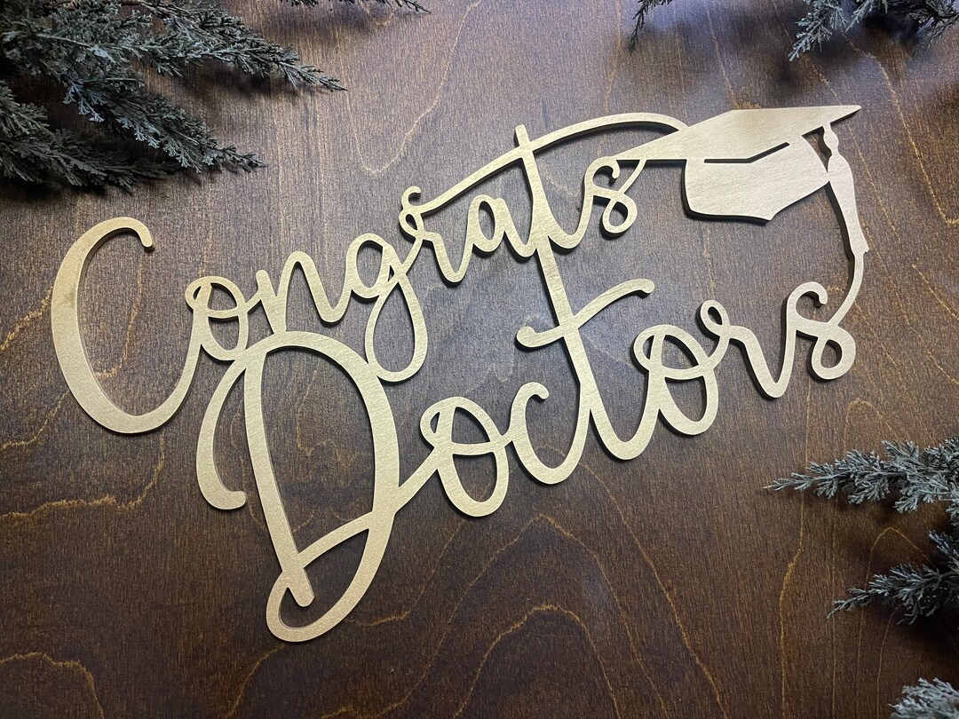 Congrats Doctor Med School Sign Congratulations Medical Achievement Backdrop Photo Prop Grad ...