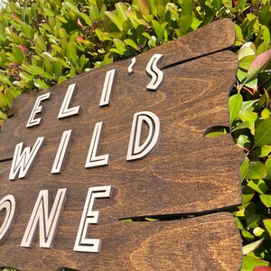 Wild One Sign Jungle Theme Party Birthday Party Backdrop Photo Prop One ...