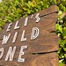 Wild One Sign Jungle Theme Party Birthday Party Backdrop Photo Prop One ...