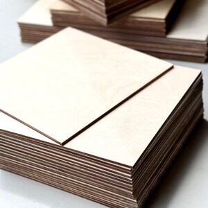 12" X 12" Squares 1/4" | 6 Mm| Square Wooden Baltic Birch Plywood 1/4 ...