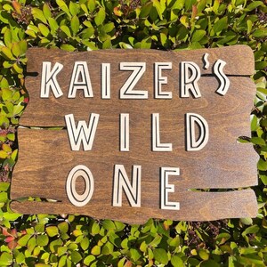 Safari Theme Wild One Sign First Birthday Party Jungle Animals Theme ...