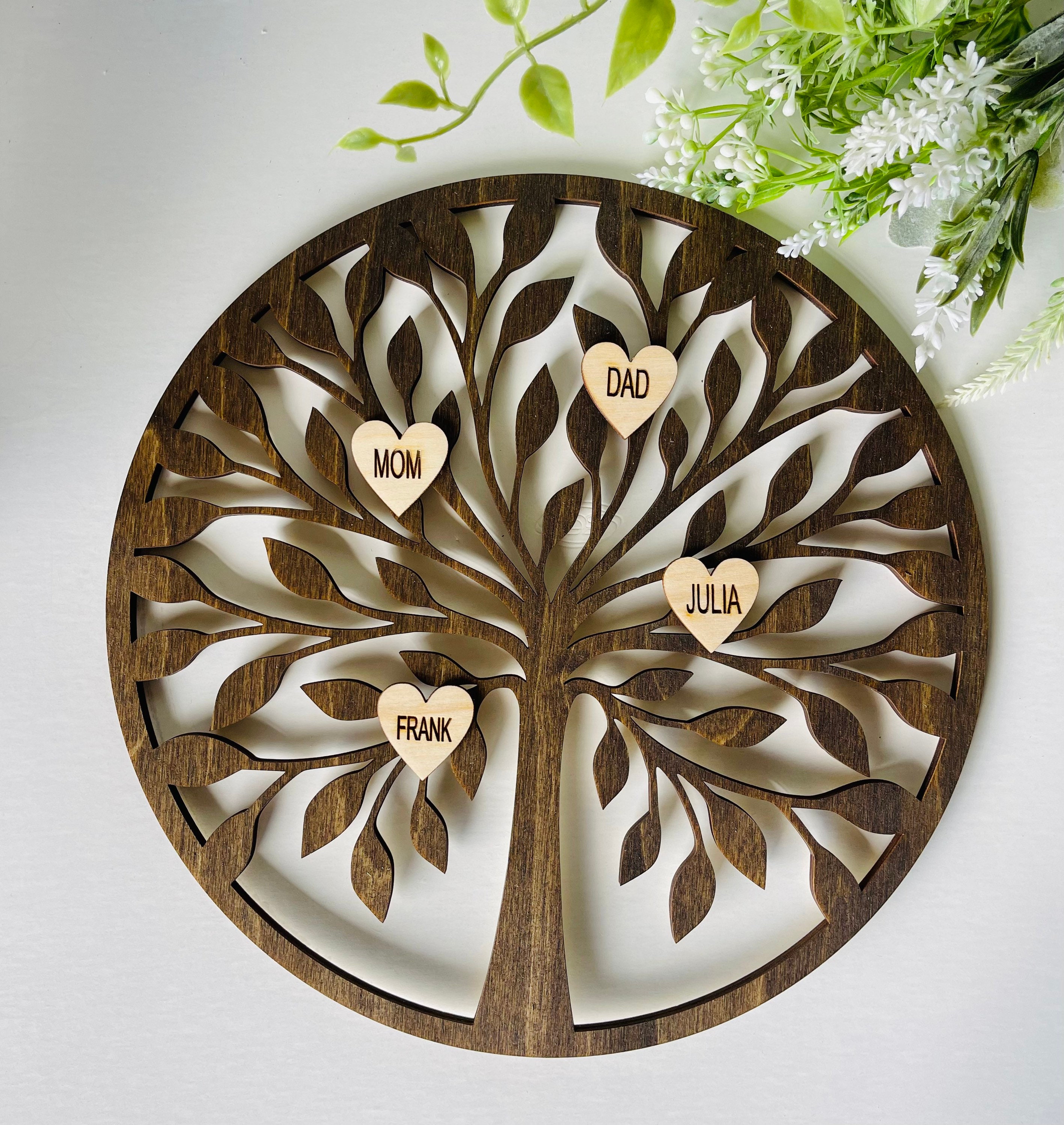 12 Grandchildren Family Tree With Grandkids Names. - Etsy