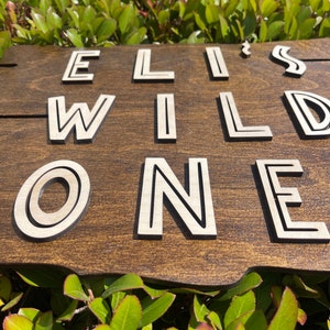 Wild One Sign Jungle Theme Party Birthday Party Backdrop Photo Prop One ...