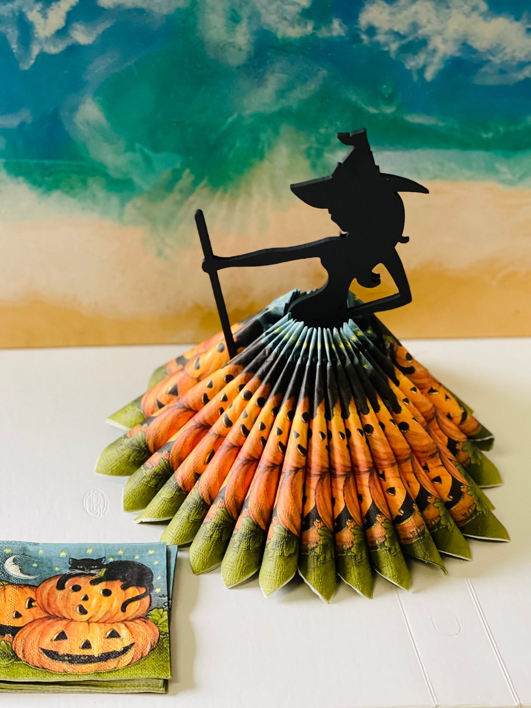 Napkin Holder “witch “ Withes Tea Halloween Theme Party Table Setting ...