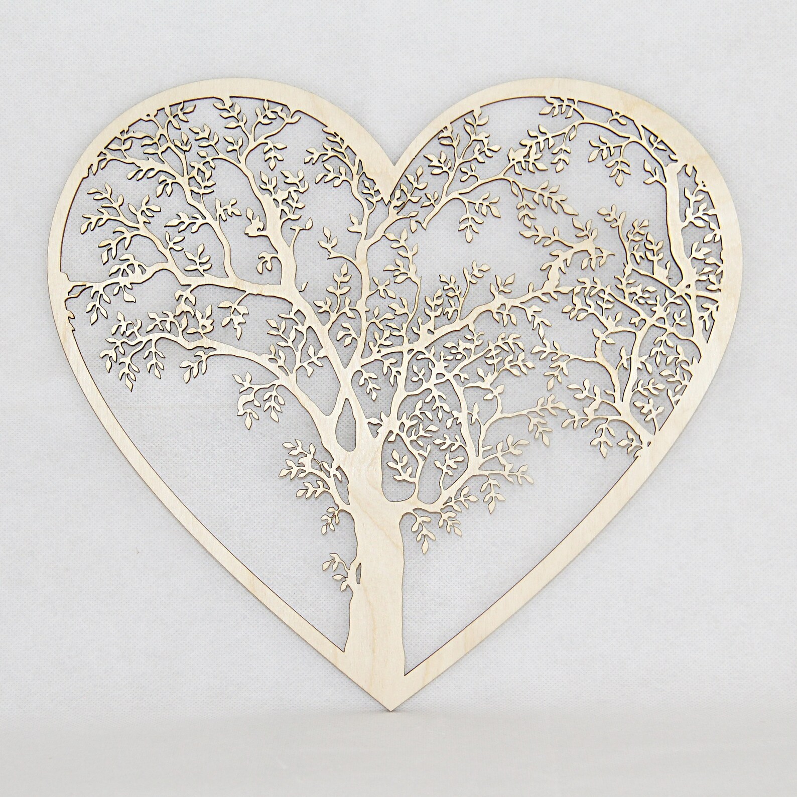 Wooden Tree of Life Heart Cutout 1/4 Thick B/bb Grade - Etsy
