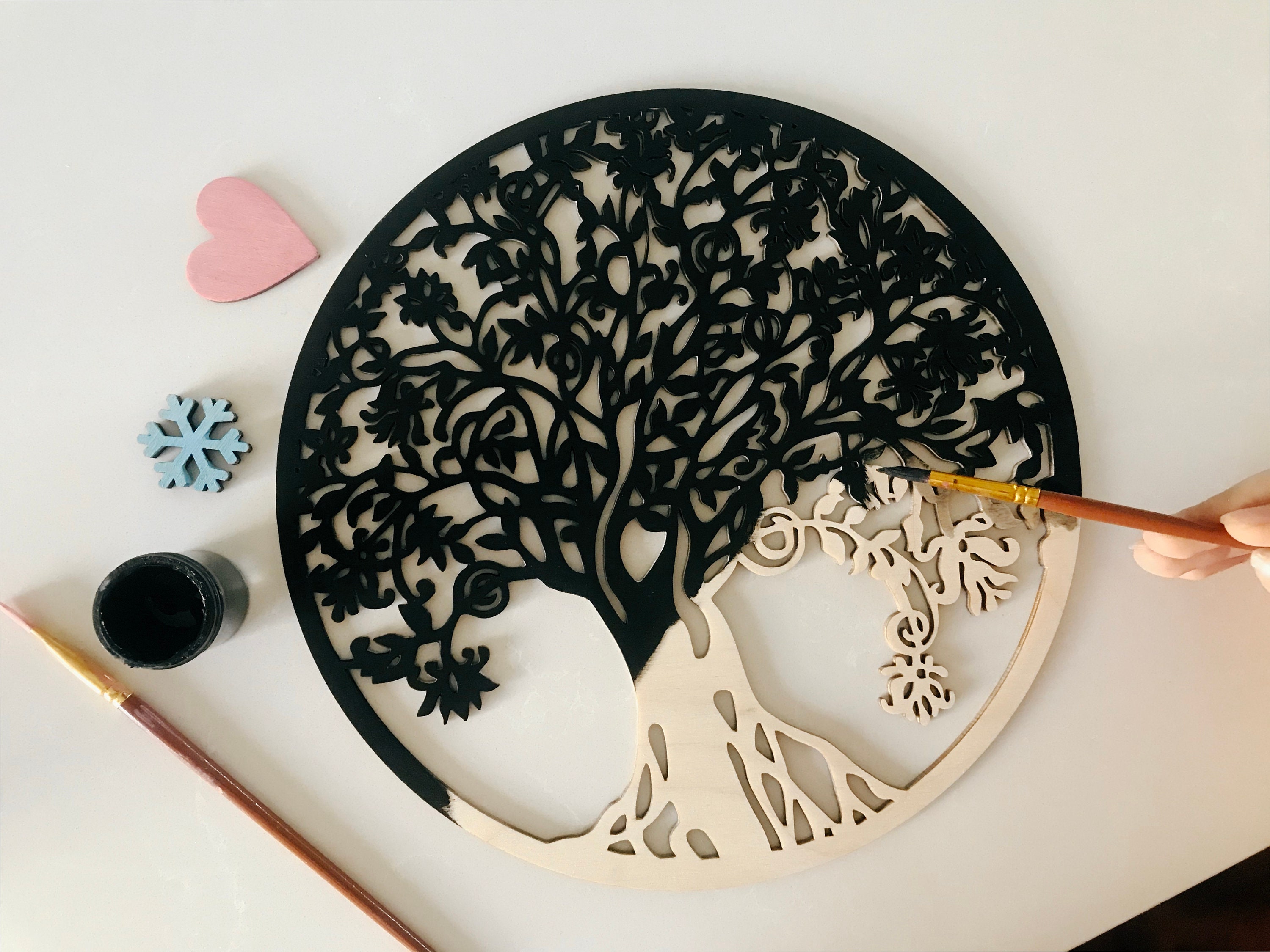 40 Pieces of Wooden Tree of Life Cutout 10 1/8 Thick | Etsy