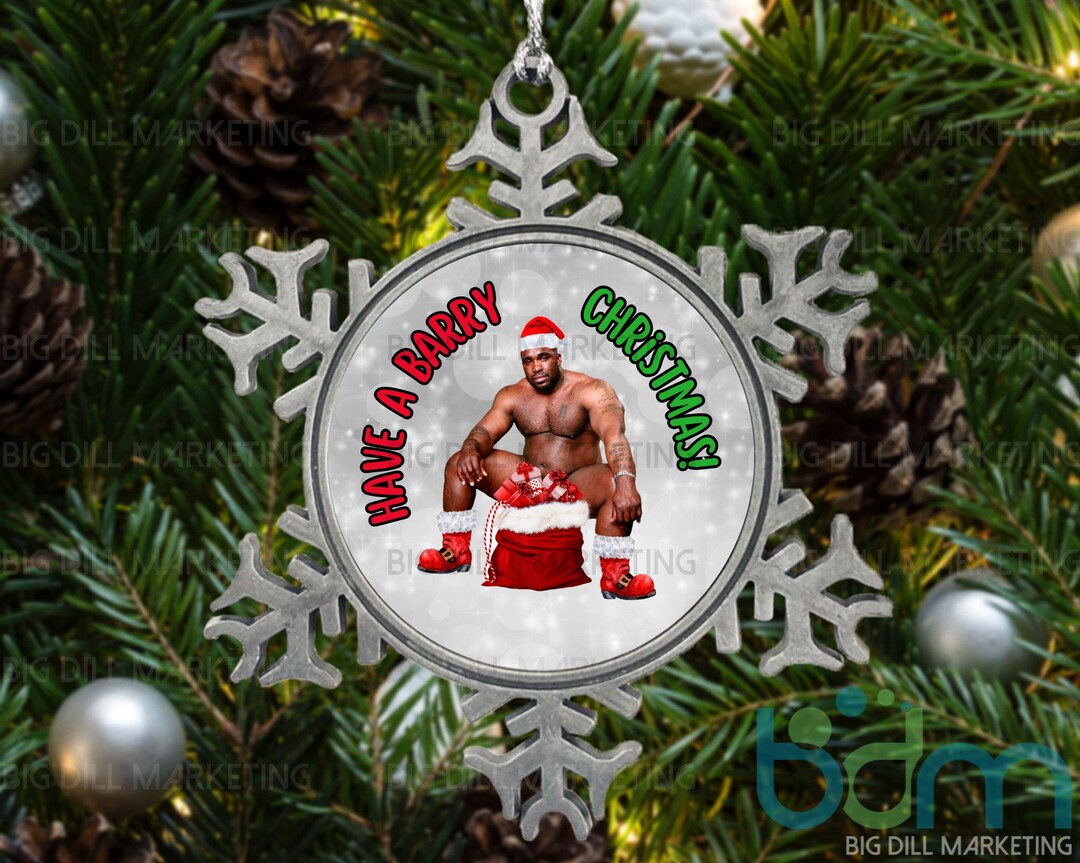 Barry Wood Meme Snowflake Christmas Ornament | Secret Santa | Gag Gift ...