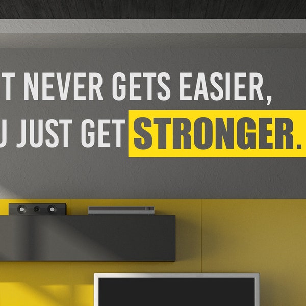 Fitness Quote Decal - Etsy