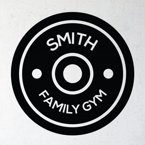 Custom Personalized Home Gym Wall Decal | Etsy