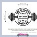 Personalized Home Gym Weight Room Sign Fitness Wall Decal | Etsy