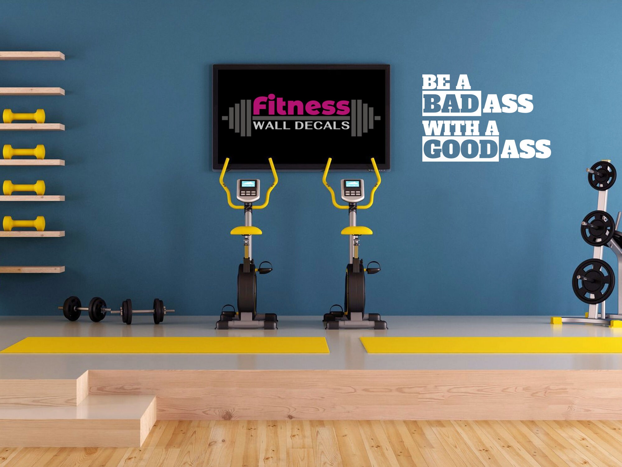 Be A Bad Ass With A Good Ass Fitness Wall Decal Motivational - Etsy.de