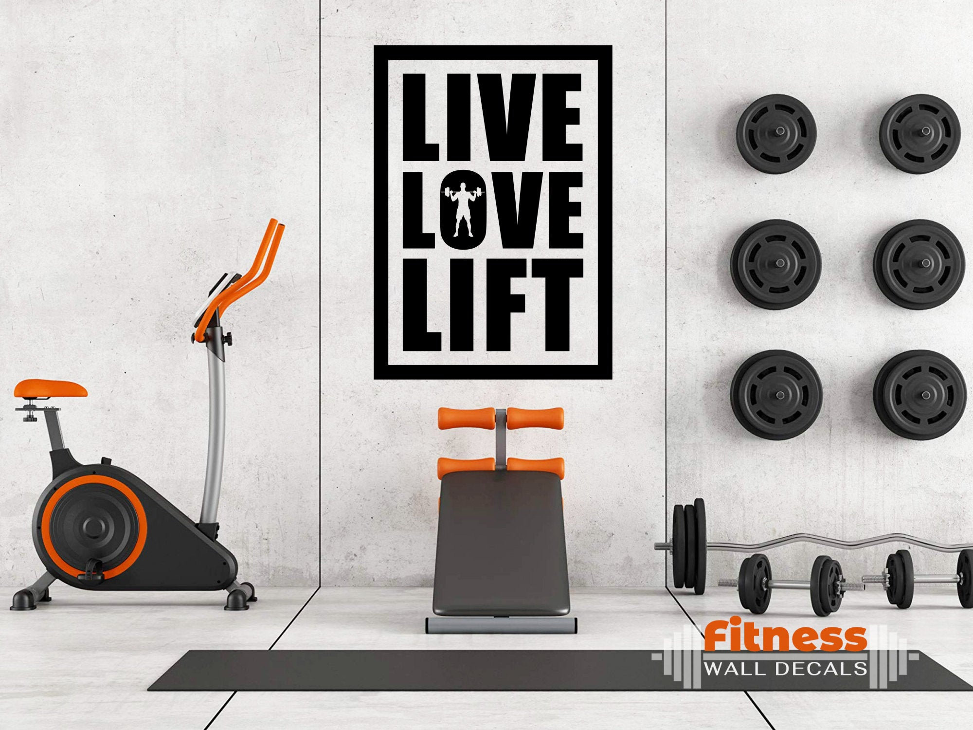 Live Love Lift Fitness Wall Decal Motivational Home Gym | Etsy