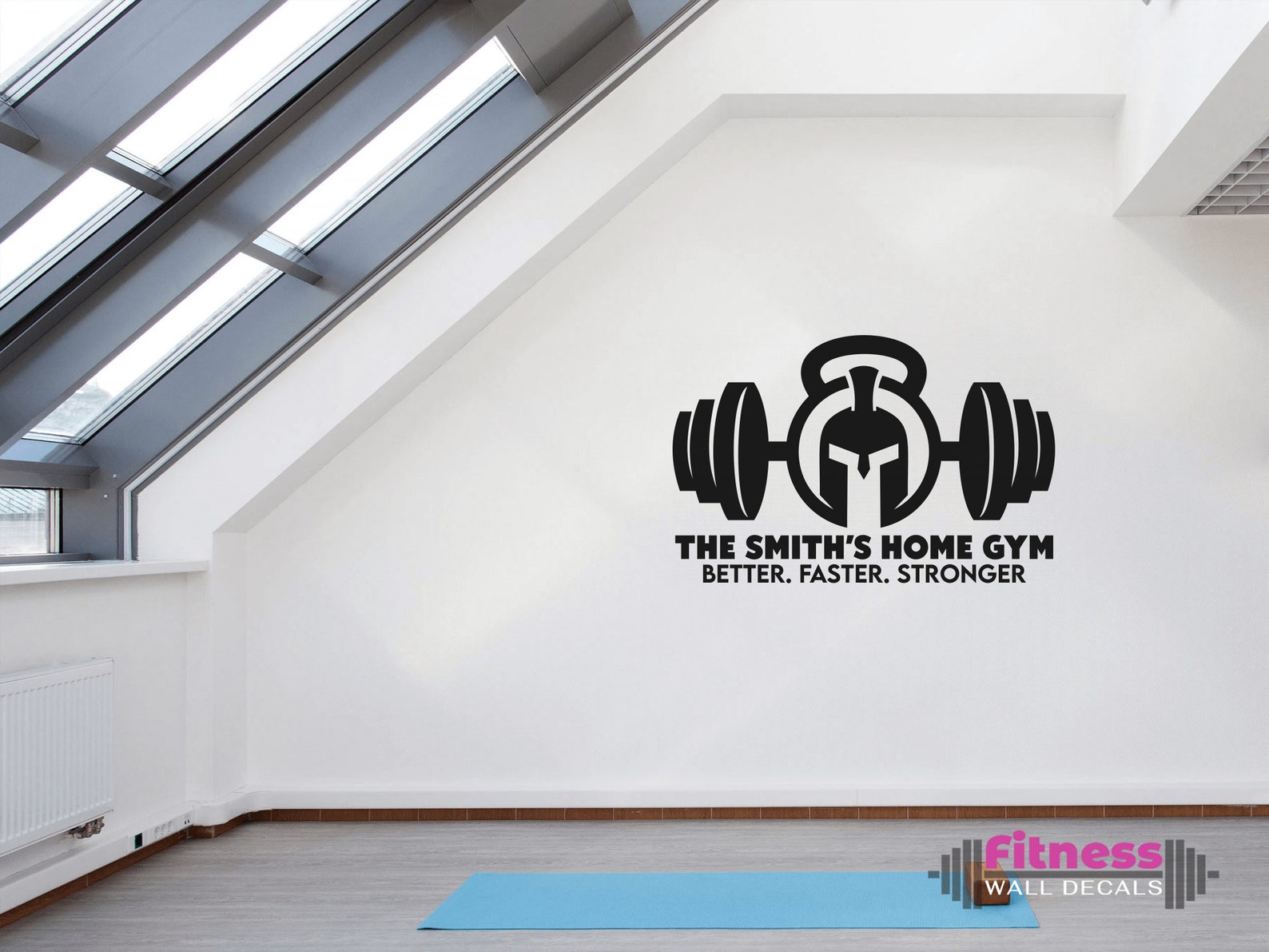 Personalized Home Gym Sign Fitness Wall Decal Weight Room - Etsy