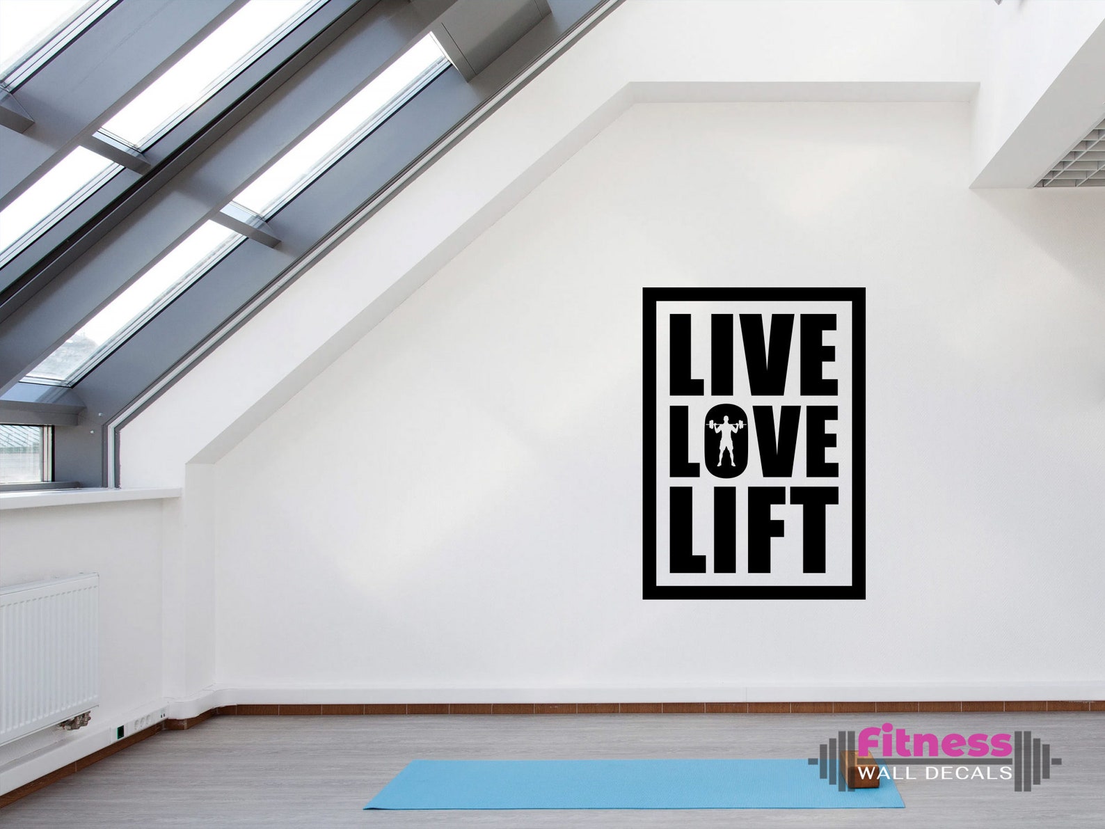 Live Love Lift Fitness Wall Decal Motivational Home Gym | Etsy