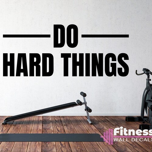 Youre Stronger Fitness Wall Decal Motivational Home Gym Etsy