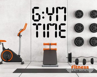 Custom Home Gym Sign Fitness Wall Decal, Weight Room Sign Garage Home ...