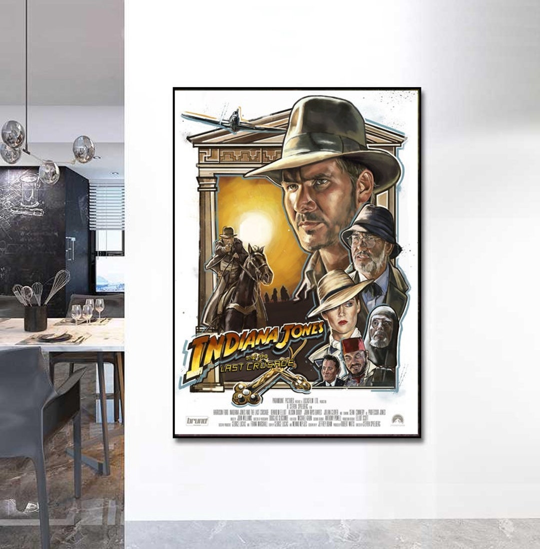 Indiana Jones Poster Canvas Poster Art Wall No Frame - Etsy