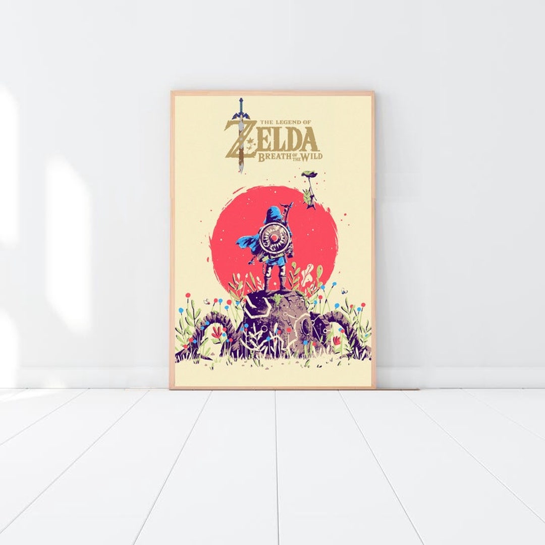 The Legend of Zelda Poster, Breath of the Wild, Game Poster, Canvas ...