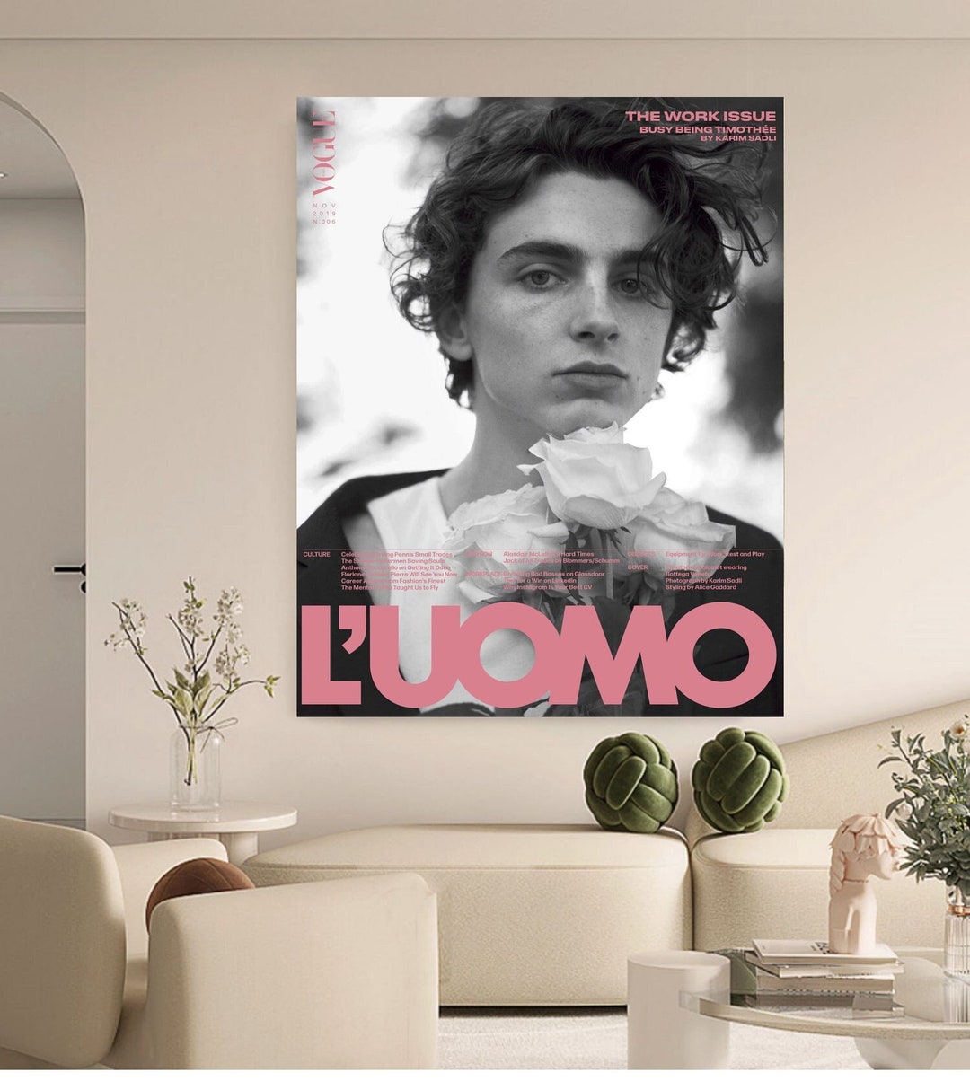 Timothee Chalamet Poster Canvas Poster Art Wall No Frame - Etsy