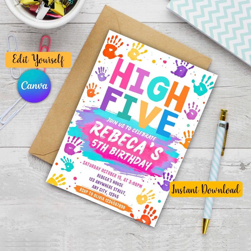 High Five Birthday - Etsy