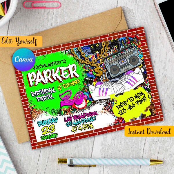 Graffiti Party - Etsy