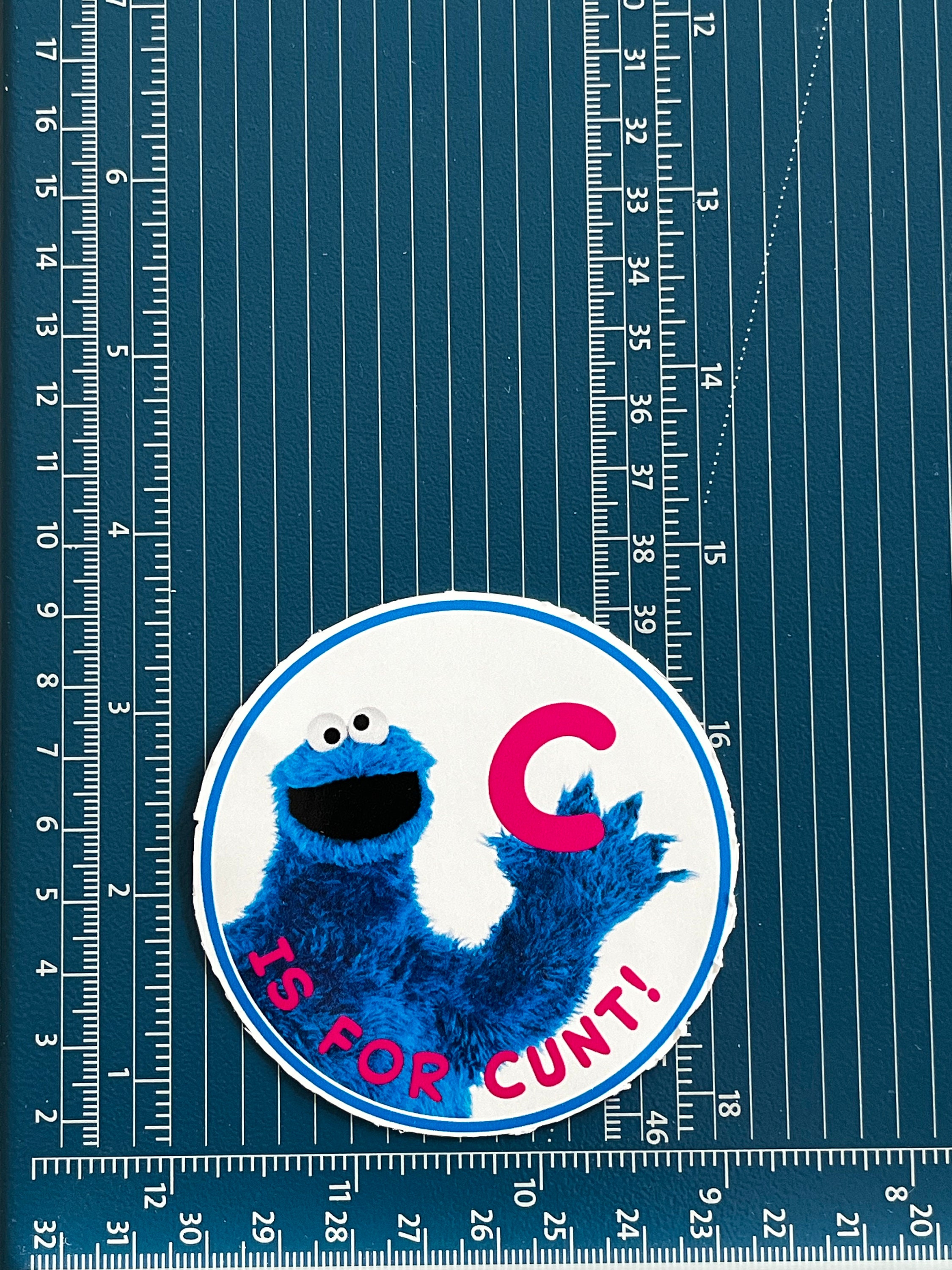 Cookie Monster Sticker, Quality Laminate Vinyl, Die Cut, Decal - Etsy