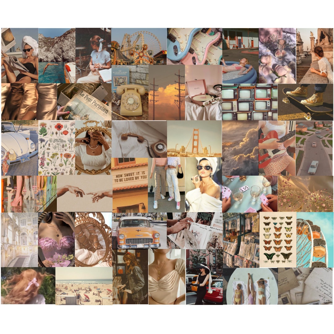 Vintage Vibes Aesthetic Collage Kit (75 IMAGES DIGITAL DOWNLOAD) - Etsy