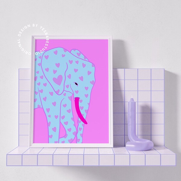 Elephant Poster - Etsy