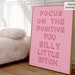 DIGITAL Preppy Pink Wall Art, Sassy Room Decor, Self Love Prints Girly ...