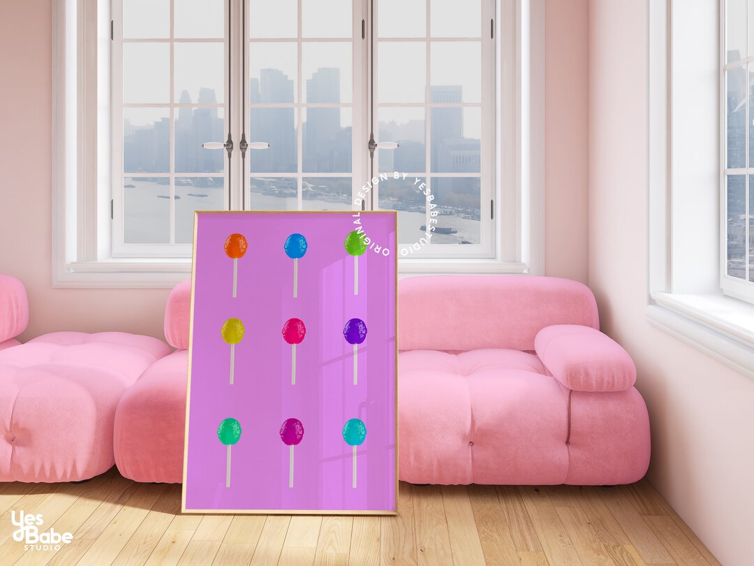 Candy Wall Art, Colorful Kitchen Prints, Eclectic Wall Art, Maximalist ...