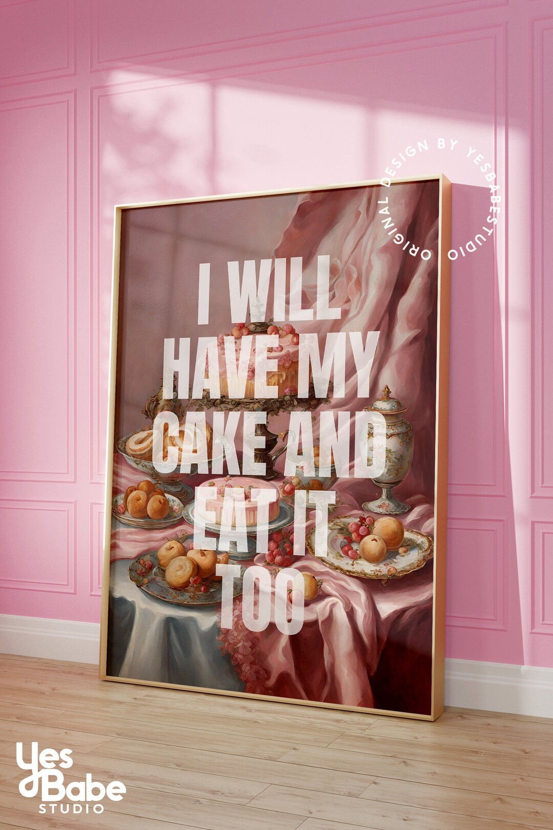 Coquette Kitchen Decor, Rococo Art, Light Pink Wall Art, Altered Art ...