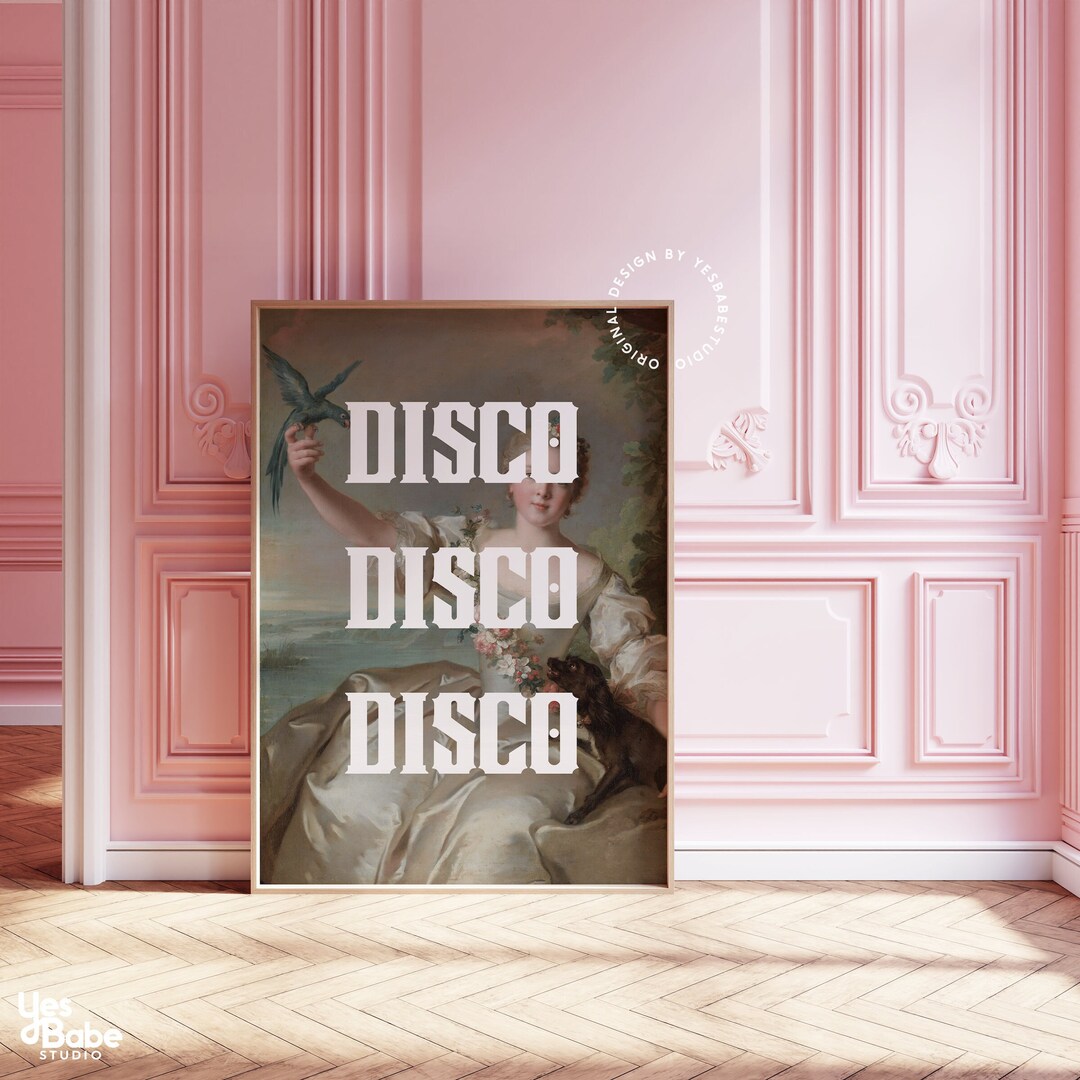 Altered Art Print, Maximalist Wall Art, Coquette Decor, Rococo Room ...