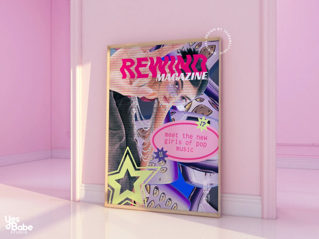 Y2k Room Decor, Bar Cart Prints, Y2k Art Print, Room Decor Aesthetic ...