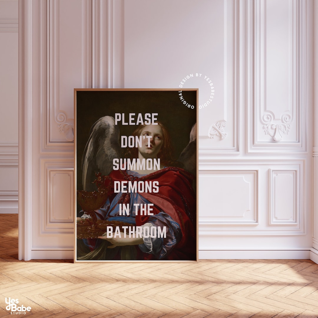 Don't Summon Demons | Altered Art, Witchy Decor, Maximalist Wall Art ...