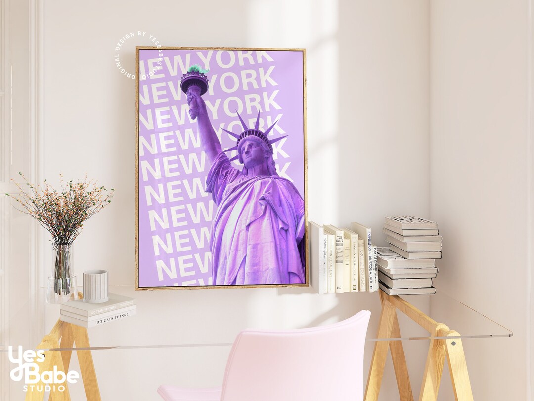 New York Poster, Nyc Poster, New York City Gifts, Maximalist Wall Art ...