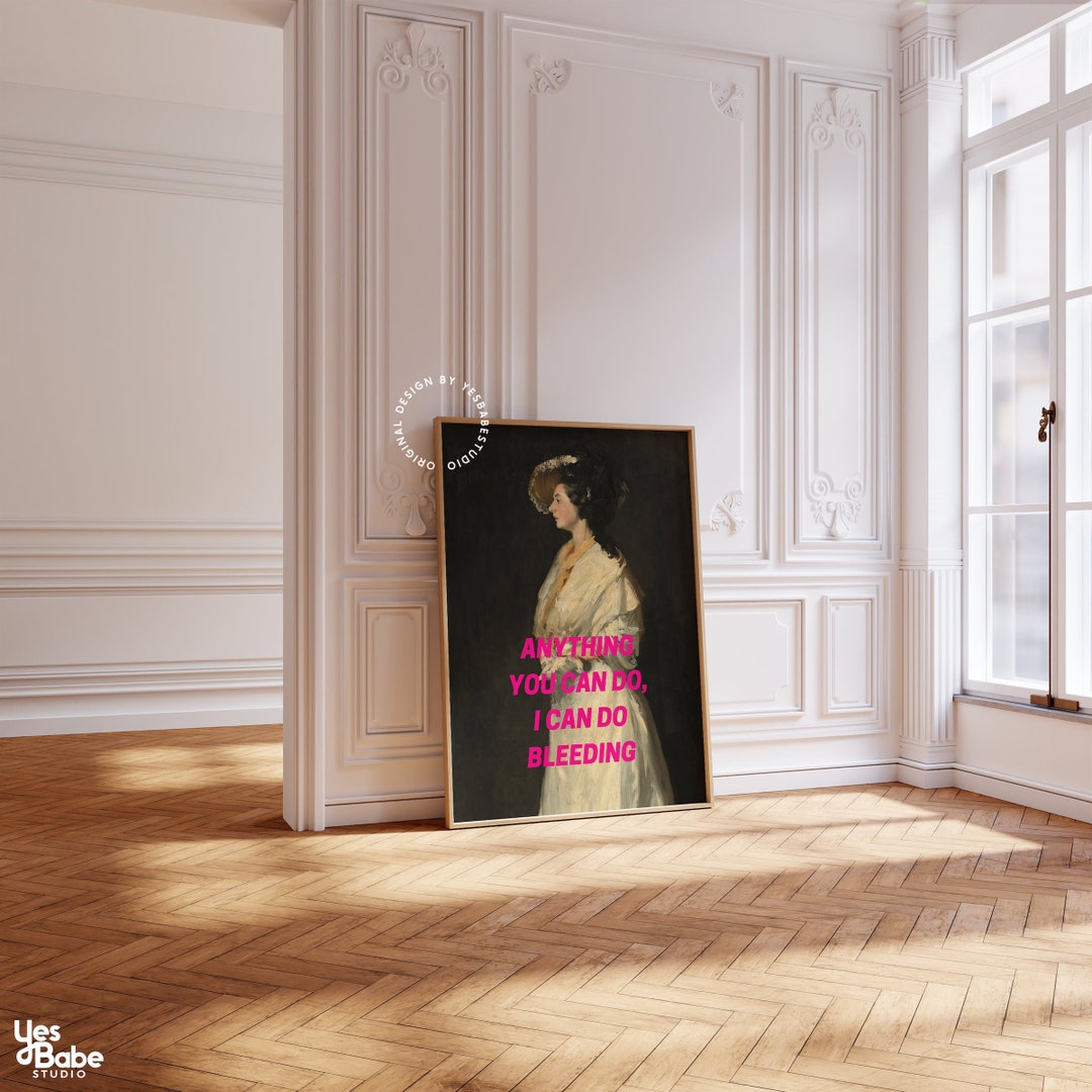 Feminist Wall Art, Altered Art Print, Maximalist Wall Art, Feminist ...