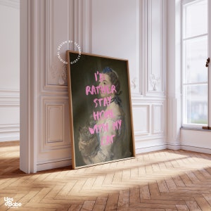 Rococo Art, Coquette Room Decor, Cat Mom Gift, Altered Art Print ...