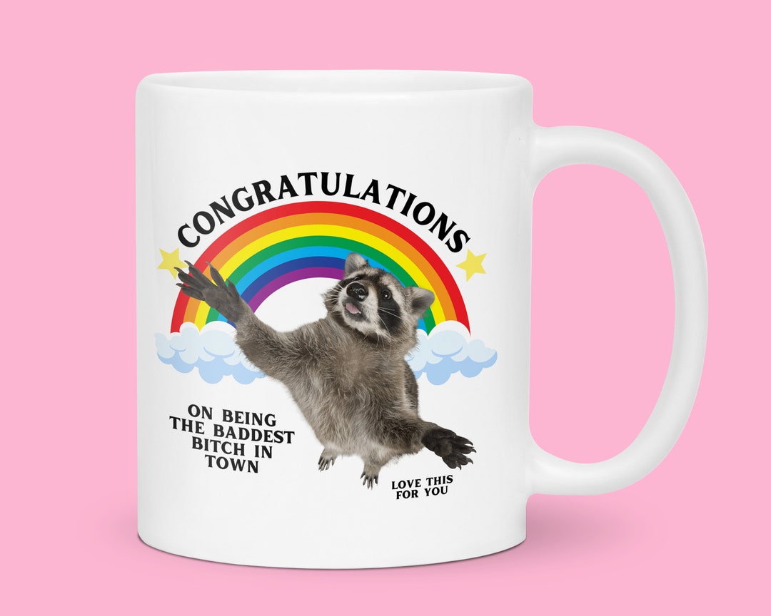 Congratulations Mug | Funny Mug, Weirdggift for Bff, Self Love Mug ...