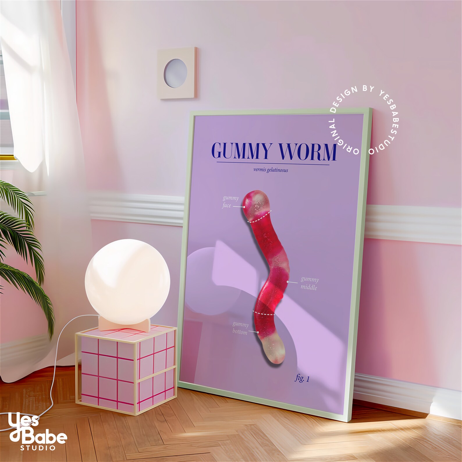 Gummy Worm Art, Candy Wall Art, Maximalist Wall Art, Candy Decor ...