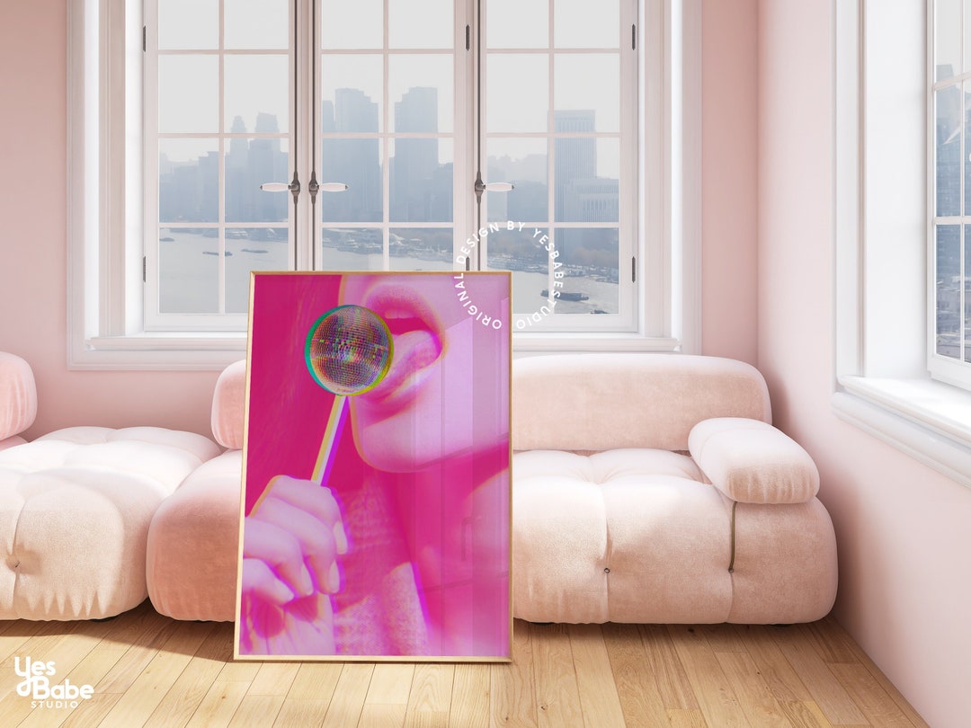 Disco Lollipop | Disco Ball Art, Colorful Decor, Maximalist Wall Art ...