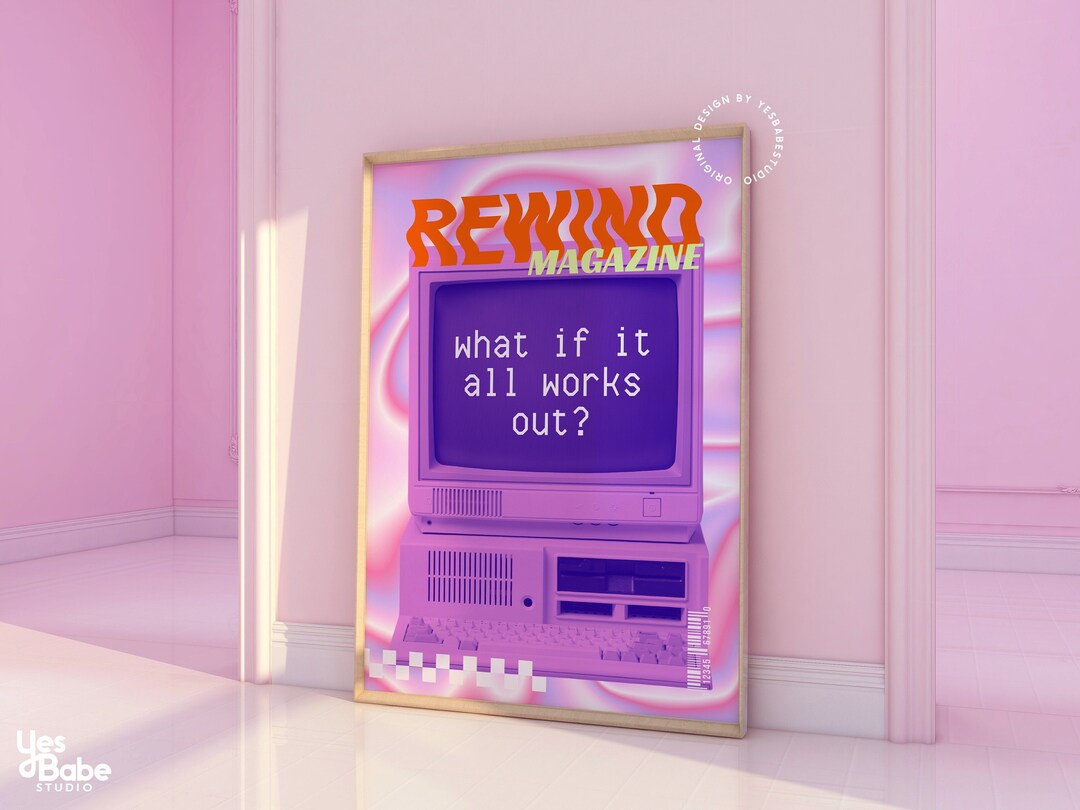 Y2k Room Decor, Bar Cart Prints, Y2k Poster, Y2k Art Print, Room Decor ...