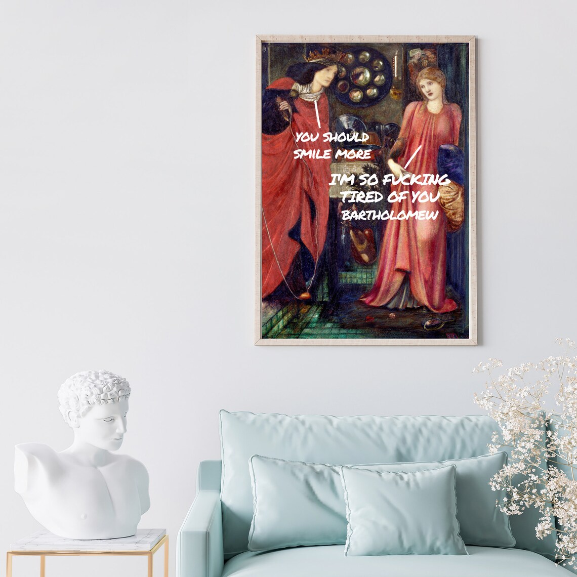 Bartholomew Poster Art Meme Poster Funny Classical Art - Etsy