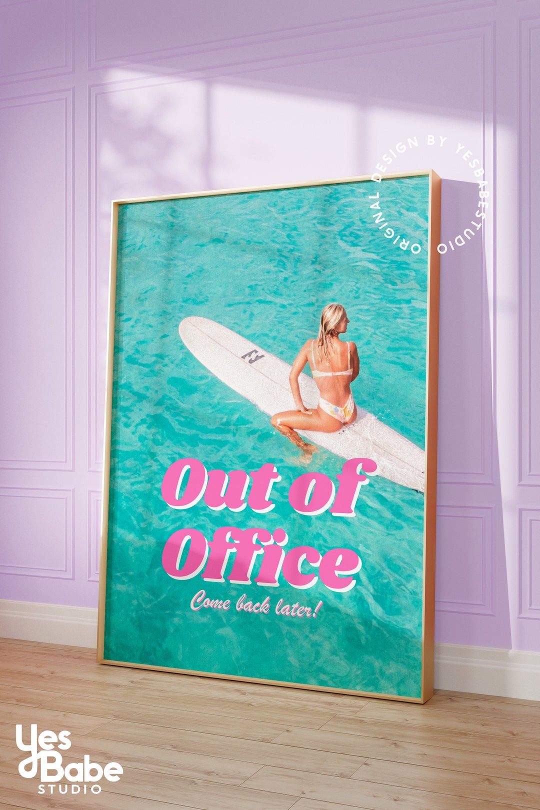 Surf Poster, Surfboard Decor, Surf Cowgirl Prints, Surf Wall Art, Surf ...