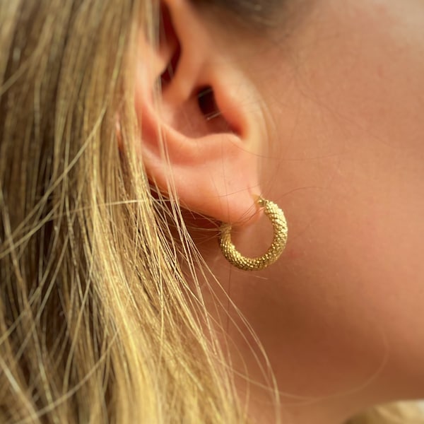 Textured Earrings - Etsy