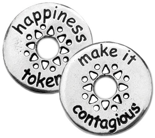 Pewter Keepsake Token Happiness make It Contagious - Etsy Israel