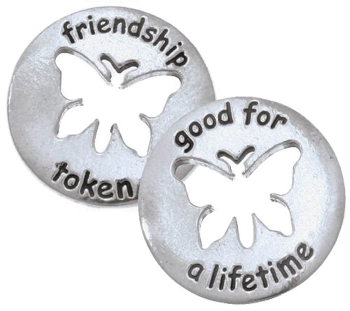 Pewter Keepsake Token Friendship Token good for a Lifetime - Etsy