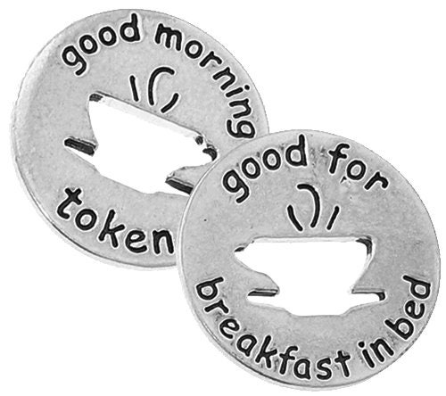 Pewter Keepsake Token - Good Morning (breakfast in Bed) - Etsy