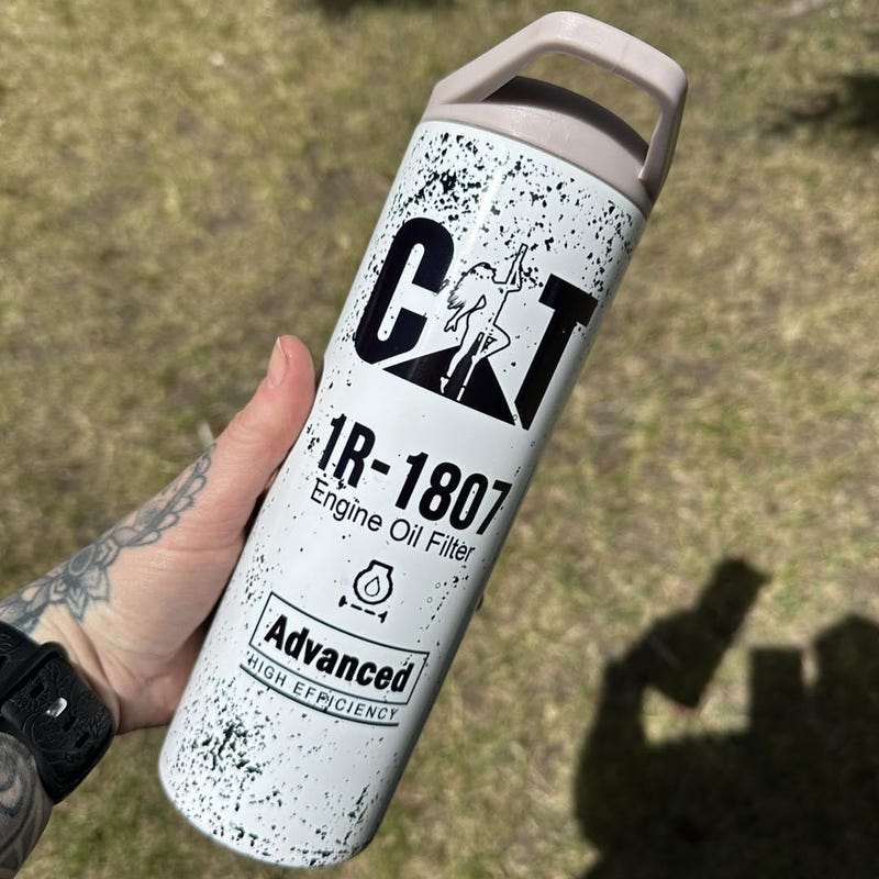 Cat Oil Filter Tumbler - Etsy