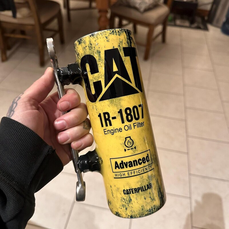 Cat Oil Filter Tumbler - Etsy